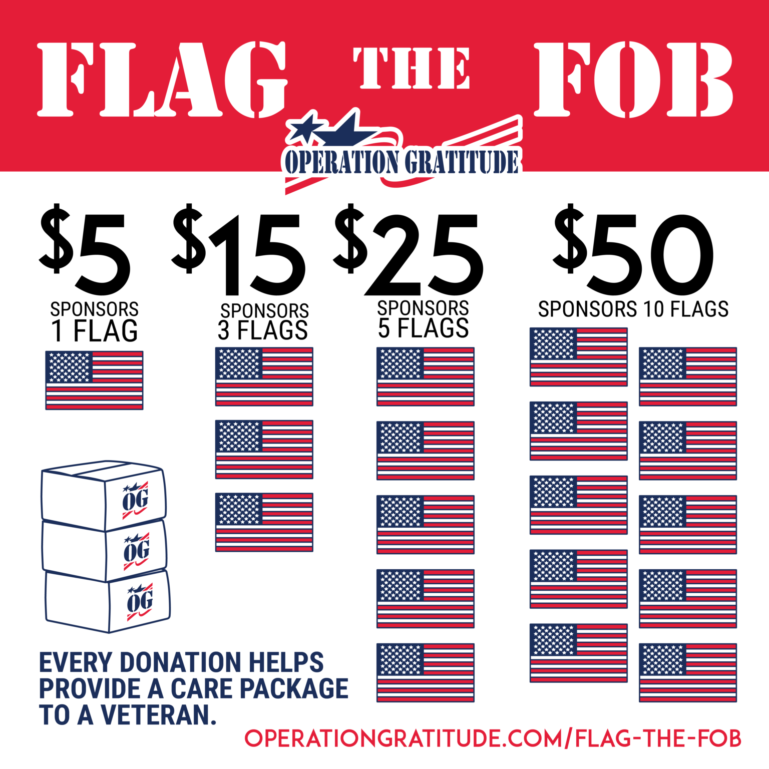FLAG THE FOB - Operation Gratitude