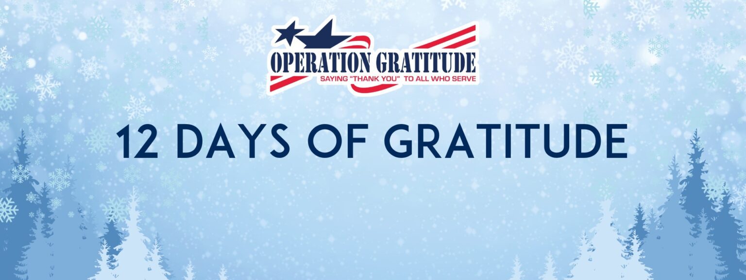 Homepage - Operation Gratitude