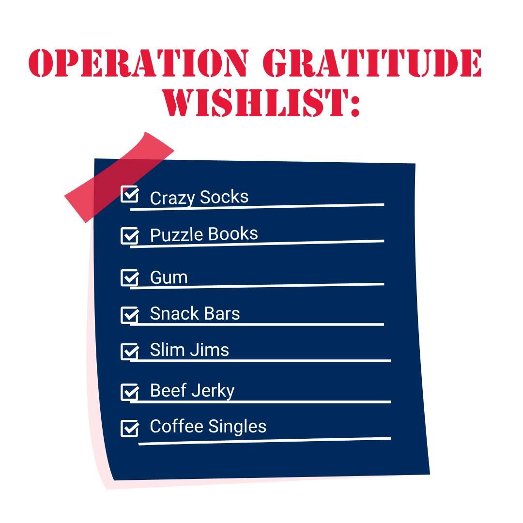 Amazon Wishlist - Operation Gratitude